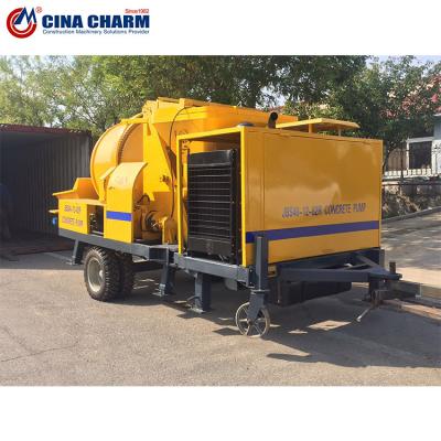China Mini Concrete Mixer Pump JBS40 40m3/H With Electric Motor Portable Concrete Pumps for sale