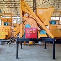 China Mini High Efficiency Concrete Mixer With Hopper JDC350 With 17.5m3/H for sale