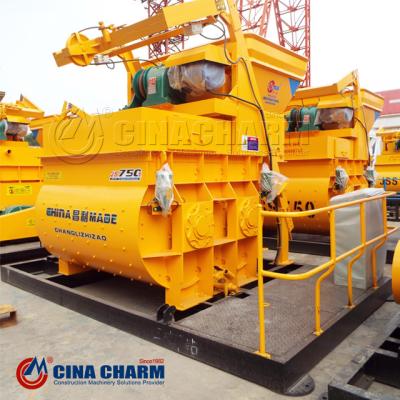 China 35m3/H Double Shaft Concrete Mixer Automatic Mixer Equipment JS750 for sale