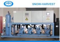 China Refcomp 4 Paralleled Semi-sealed piston compressor Unit Refrigeration Unit Safe Processing Water Cooling Method for sale