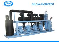 China Refcomp 4 Paralleled Semi-sealed piston compressor Unit Refrigeration Unit Safe Processing Water Cooling Method for sale