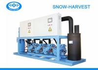 China Refcomp 4 Paralleled Semi-sealed piston compressor Unit Refrigeration Unit Safe Processing Water Cooling Method for sale