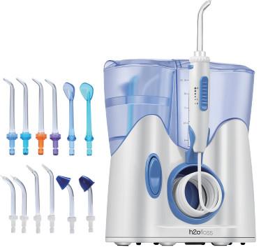 China OEM Tabletop Water Flosser with 800ML Tank and 12 Nozzles - 1200 Pulses/Min Dental Care System for sale