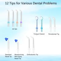 China OEM Tabletop Water Flosser with 800ML Tank and 12 Nozzles - 1200 Pulses/Min Dental Care System for sale