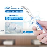 China Electric Countertop Water Flosser with 800ml Tank and 12 Nozzles - 1200 Pulses/Min, 5-110 PSI Adjustable Pressure for sale