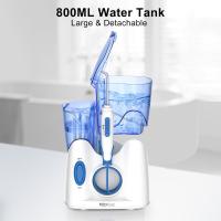 China Commercial Countertop Water Flosser with 12 Multifunctional Tips, 800ML Tank and 1200 Pulses/Minute for sale