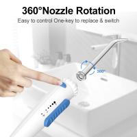 China 800ml Countertop Water Flosser with 1200 PPM Pulse & 5-110 PSI Adjustable Pressure - KC RoHS FDA Certified for sale