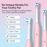 China Soft Bristle Electric Toothbrush with IPX7 Waterproof Rating and Rechargeable Battery for Travel Use for sale