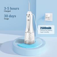 China OEM ODM IPX7 Waterproof Electric Teeth Cleaning Device with 300ml Capacity and 5 Pressure Modes for sale