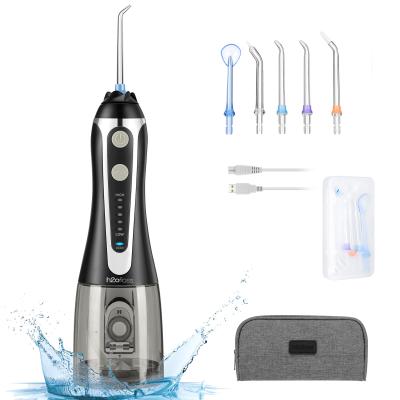 China Portable Electric Water Flosser with 300ml Tank & 5 Cleaning Modes - 2500mAh Battery IPX7 Waterproof for sale