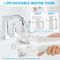 China IPX7 Waterproof Rechargeable Oral Irrigator 300ml Portable Electric Teeth Cleaner for sale