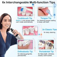 China HF-6P Water Jet Flosser with 300ml Tank and 40-110 PSI Pressure for Professional Oral Cleaning for sale