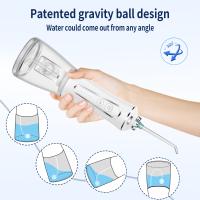 China ABS PC Electric Dental Water Flosser 2500 mAh Battery IPX7 Waterproof Oral Irrigator for sale
