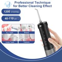 China USB Rechargeable Wireless Water Flosser with 200ml Tank and 1400 Pulses/Minute for Dental Care for sale