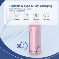 China Portable Electric Water Flosser with 5 Pressure Modes, 2500mAh Battery and 200ML Water Tank Capacity for sale