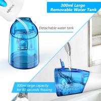 China OEM Oral Idental Water Flosser with 300ML Tank and 2500mAh Battery - 5 Pressure Modes IPX7 Waterproof for sale