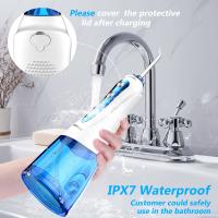 China OEM Oral Idental Water Flosser with 300ML Tank and 2500mAh Battery - 5 Pressure Modes IPX7 Waterproof for sale