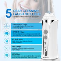 China OEM Water Flosser with 300ML Tank & 2500mAh Battery - 5 Pressure Modes Portable Teeth Cleaning Machine for sale
