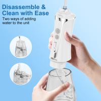 China OEM Water Flosser with 300ML Tank & 2500mAh Battery - 5 Pressure Modes Portable Teeth Cleaning Machine for sale