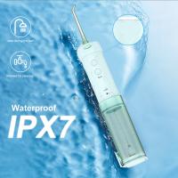 China 5 Modes 200ML Rechargeable Water Flosser with 2500mAh Battery and IPX7 Waterproof Rating for sale