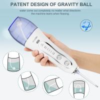 China B. WEISS Electric Water Flosser with 300ML Tank & 5 Pressure Modes - Cordless Oral Irrigator with 2500mAh Battery for sale