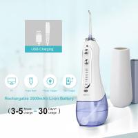China B. WEISS Electric Water Flosser with 300ML Tank & 5 Pressure Modes - Cordless Oral Irrigator with 2500mAh Battery for sale