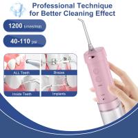 China Cordless Dental Water Flosser with 140PSI Pressure, 2500mAh Battery and 200ml Reservoir for Professional Oral Care for sale
