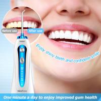China H2ofloss Cordless Dental Water Flosser with 300ML Tank & 5 Pressure Modes - IPX7 Waterproof Oral Irrigator for sale