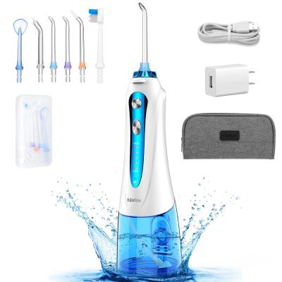 China 5 Mode Cordless Oral Irrigator with 300ml Tank, 1200-1400 PPM & IPX7 Waterproof Rating for sale