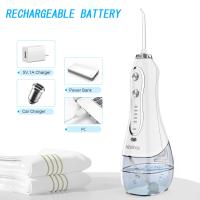 China 300ml Rechargeable Water Flosser IPX7 Waterproof Oral Irrigator 5 Modes Teeth Cleaner for sale