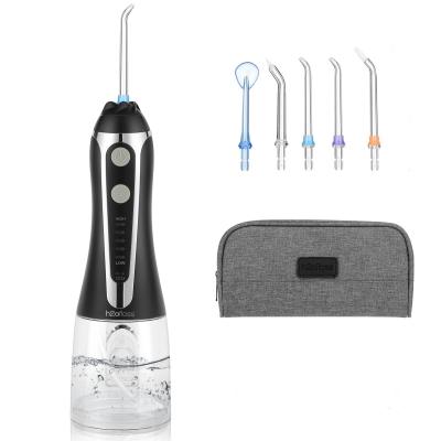 China Rechargeable Water Flosser 300ml Tank IPX7 Oral Irrigator Dental Spa for sale