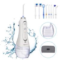 China OEM 5 Modes Battery Powered Water Flosser 300ml IPX7 Waterproof with 2500mAh Lithium Battery for sale