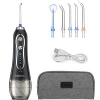 China 5 Mode Rechargeable Oral Water Flosser with 300ml Tank and 2500mAh Battery - 1200-1400 Pulses/Minute Dental Care Device for sale