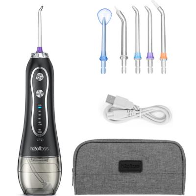 China 5 Mode Rechargeable Oral Water Flosser with 300ml Tank and 2500mAh Battery - 1200-1400 Pulses/Minute Dental Care Device for sale