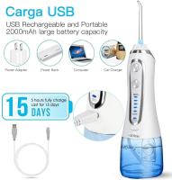 China Electric Oral Irrigator Water Flosser with 300ml Tank, 5 Pressure Settings & USB Charging - FCC Certified for sale