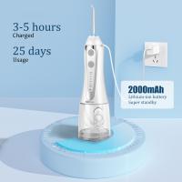 China ABS Professional Cordless Water Flosser with 360° Rotation - 300ml Tank & 2000mAh Battery - 7 Nozzle Options for sale