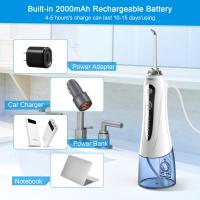 China USB Charging Cordless Water Flosser Oral Irrigator with 300ml Tank and 5 Pressure Settings 40-130 PSI for sale
