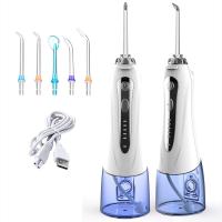 China USB Charging Cordless Water Flosser Oral Irrigator with 300ml Tank and 5 Pressure Settings 40-130 PSI for sale