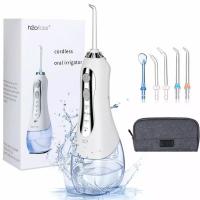 China ROHS Approved Dental Water Flosser with 300ML Tank and 2500mAh Battery - 40-140PSI Waterjet Oral Irrigator for sale