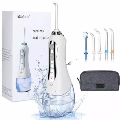 China ROHS Approved Dental Water Flosser with 300ML Tank and 2500mAh Battery - 40-140PSI Waterjet Oral Irrigator for sale