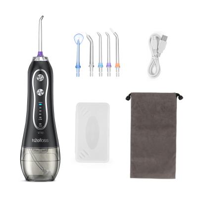 China ABS PC 300ml 5 Mode Dental Water Jet Flosser Battery Powered Oral Care for sale
