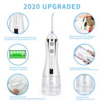 China 20-110 PSI Ultrasonic Water Flosser with 0.3L Tank and 5 Pressure Settings | 2500mAh Battery Dental Care Device for sale