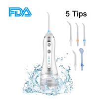 China 20-110 PSI Ultrasonic Water Flosser with 0.3L Tank and 5 Pressure Settings | 2500mAh Battery Dental Care Device for sale