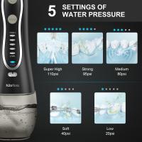 China HF-6 Multimode Electric Cordless Oral Irrigator 70x80x222mm ABS Dental Cleaner with 0.38kg Weight for sale
