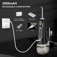 China HF-6 Multimode Electric Cordless Oral Irrigator 70x80x222mm ABS Dental Cleaner with 0.38kg Weight for sale