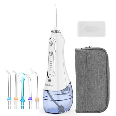 China Multifunction Ultrasonic Wireless Oral Irrigator Handheld  With 5 Nozzle Tips for sale