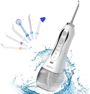 China IPX7 Cordless Portable Rechargeable Water Flosser 300ml 140PSI 6 Nozzles for sale
