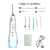 China IPX7 Cordless Portable Rechargeable Water Flosser 300ml 140PSI 6 Nozzles for sale