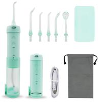 China Custom Logo Ultrasonic Water Flosser 200ml Rechargeable with 5 Modes and 2500mAh Battery for sale