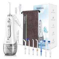China Ultrasonic Water Flosser HF-6 with 2500mAh Battery, 300ml Tank, 5 Modes & IPX7 Waterproof for sale